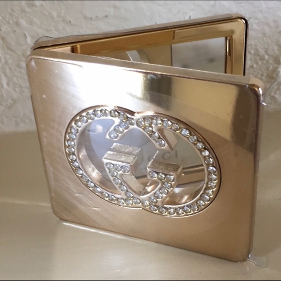 Gucci | Accessories | New Gucci Crystal Diamond Edition Compact Mirror ...